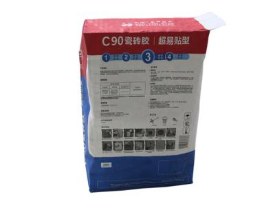 China Custom Polypropylene Paper Valve AD STAR Bag 25kg For Tile Adhesive Packaging for sale