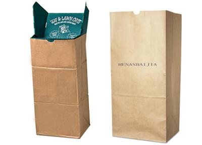 China Biodegradable Brown Leaf Grass Garden Lawn Paper Bag Refuse Trash Waste Garbage Bags for sale