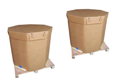 China Cubic 1000l IBC Tank Coconut Oil Liquid Package Paper IBC Tote With Line Bag for sale