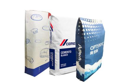 Cina La borsa d'imballaggio di carta kraft dell'industria 3ply impermeabilizza riciclabile con pe in vendita
