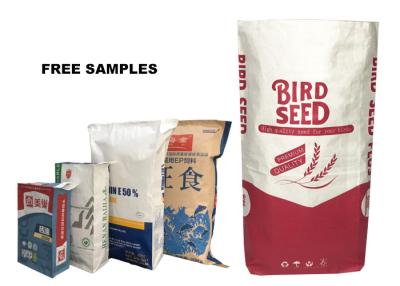 Cina 5kg 10kg 15kg 20kg 20LB 2 strati o sacchi di carta multi parete a 3 pieghe per l'imballaggio della farina in vendita
