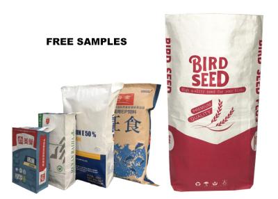 Cina sacco della valvola della borsa stampato abitudine della carta kraft di 15kg Multiwall per il pacchetto della carta del cemento in vendita
