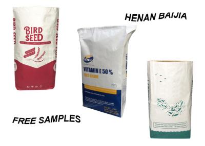 Cina Alimentazione animale incollata del citrato di sodio dei sacchi di carta 20kg 25kg di Multiwall Kraft del commestibile in vendita