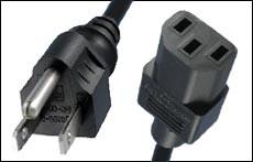 China Attractive Design Custom North American Power Cord 3 Pin With Plug for sale
