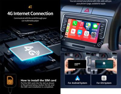 China VW Golf MK5 RCD330 B6 7" CarPlay Android Car Stereo Radio With Backup Camera for sale