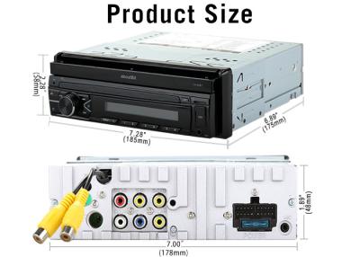 Cina Autoradio Carplay Singolo Din cablata Android Auto Android Mirror Link Car Stereo MP5 in vendita