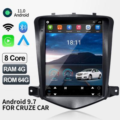 радио 9.7inch Шевроле Cruze отличая экраном касания андроида 11