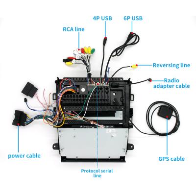 China 2 Din Android MP5 Player Auto Android CarPlay WIFI GPS Navigation For Ford Mondeo 2013-2018 for sale