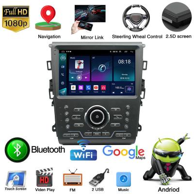 China 2 Din Android MP5 Player Auto Android CarPlay WIFI GPS Navigation For Ford Mondeo 2013-2018 for sale