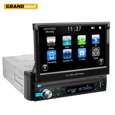 China 1 Din 7" Carplay Car Radio Bluetooth Android-Auto Touch Screen MP5 Player RDS FM USB TF ISO Stereo Audio for sale