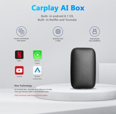 China YouTube Netflix Android 8.1 TV Ai Box Wireless Carplay and Android Auto GPS For Audi Benz Toyota KIA Mazda Toyota Ford for sale