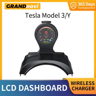 China 2.1 Inch Car Dashboard Display Speedometer Digital Lcd Cluster Instrument Panel Cluster Tesla for sale