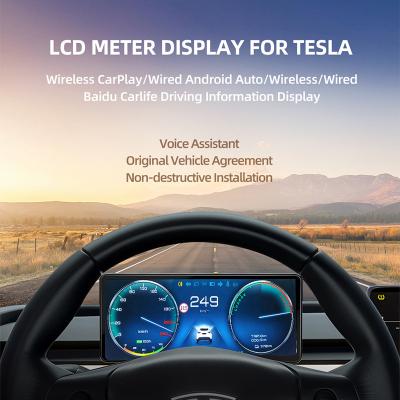 China 2024 9 Inch Tesla Model Accessories Model Y Digital Dashboard Heads Up Display Carplay Android Auto for sale