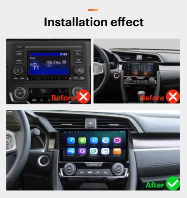 China For Honda Civic 10th 2016 - 2020 Android 13 Car Multimedia DSP Radio Video Navigation GPS Stereo Head Unit for sale