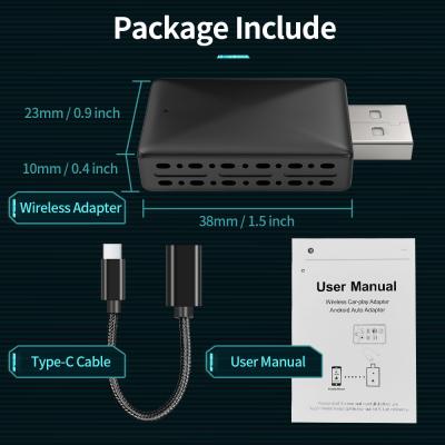 China FCC Wireless CarPlay AI Box Car Smart Box Android Ai Adapter Wireless 2 in 1 AI Box for sale