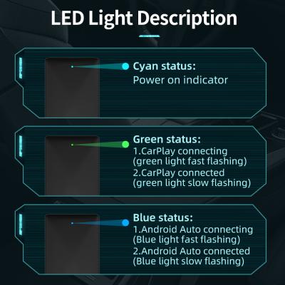 Cina GRANDnavi 2 in 1 CarPlay Android Auto Adapter Trasforma CarPlay cablato in CarPlay senza fili in vendita