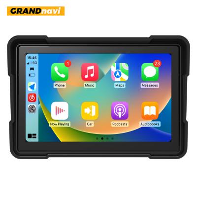 中国 5インチ GRANDnavi モーターサイクルのポータブルナビゲーションデバイス IPX6カープレイとAndroid オート 販売のため