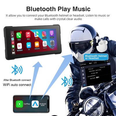 중국 GRANDnavi 6.86 인치 휴대용 내비게이션 장치 리눅스 시스템 모터사이클 카플레이 판매용