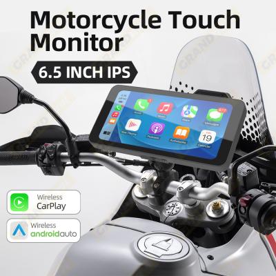 중국 6.3" 터치 스크린 모터사이클 내비게이션 장치 IPX7 방수 및 블루투스 손 무료 기능 판매용