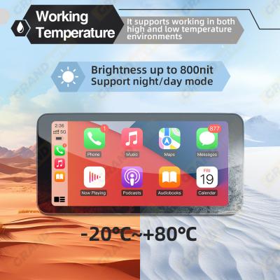 중국 6.3" 터치 스크린 모터사이클 내비게이션 장치 IPX7 방수 및 블루투스 손 무료 기능 판매용