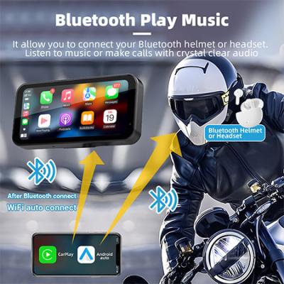 중국 6.25인치 오토바이 내비게이션 장치, TF 카드 저장장치와 2.5D 화면 판매용