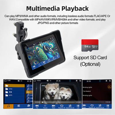 Cina Wireless Carplay Motorcycle Android Auto GPS Navigation Screen con touch display da 5 pollici Waterproof IPX7 Dashcam motocamera dispositivo di navigazione in vendita