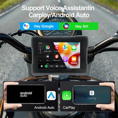 Cina Dispositivo di navigazione per moto a 5 pollici impermeabile, sistema di navigazione GPS per auto portatile con supporto multimediale in vendita
