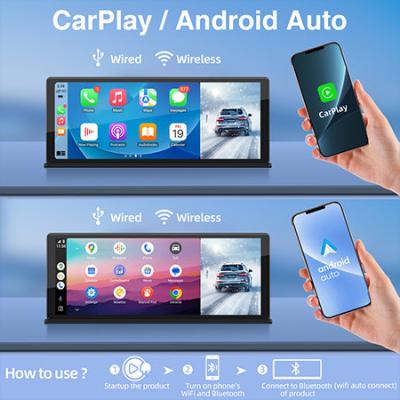 China NEW 11.3 inch UHD 4K WIFI Dashcam Wireless Carplay Android Auto Rearview Car DVR GPS Night Vision Video Recorder Black Box for sale