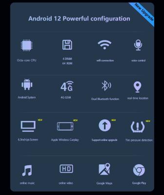 Cina Portable 6.3 Inch Android Motorcycle GPS Navigation CarPlay Android Auto con DVR Supporta la funzione radio Motociclette wireless in vendita