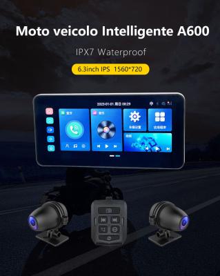 Cina Portable 6.3 Inch Android Motorcycle GPS Navigation CarPlay Android Auto con DVR Supporta la funzione radio Motociclette wireless in vendita