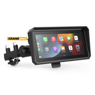Cina 6.3" Navigatore a schermo tattile per motociclisti BT WIFI DVR TPMS Quick Removable Bracket Linux OS Play in vendita