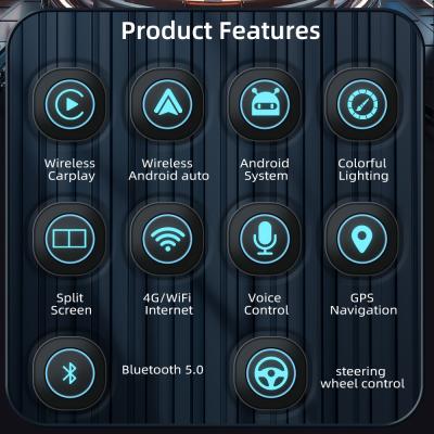 중국 유선 자동차 재생 무선 Carplay 안드로이드 13 4GB 64GB 지원 전체 Netcom SIM 카드 ai 박스 판매용