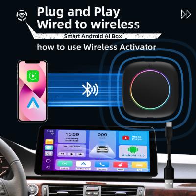 중국 유선 자동차 재생 무선 Carplay 안드로이드 13 4GB 64GB 지원 전체 Netcom SIM 카드 ai 박스 판매용