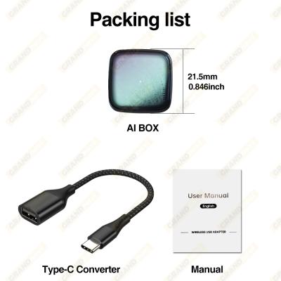 China The shell craft horizontal plug wired to wireless carplay adapter has been upgraded with an Android smart car machine interconnection module for sale