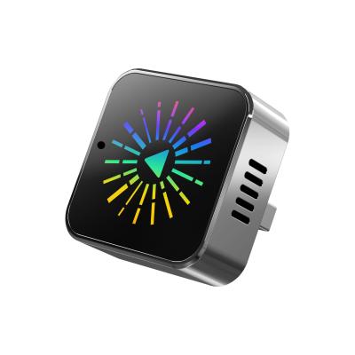 China Colorful Acrylic Panel Latest 2-in-1 CarPlay Adapter Portable Wireless Carplay Android Auto Dongle google Maps Voice Control for Original Wired Carplay to Wireless Carplay for sale