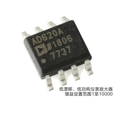 China AD620ARZ-REEL7 Instrumentation Amplifiers Analog Devices Inc. 17kHz for sale