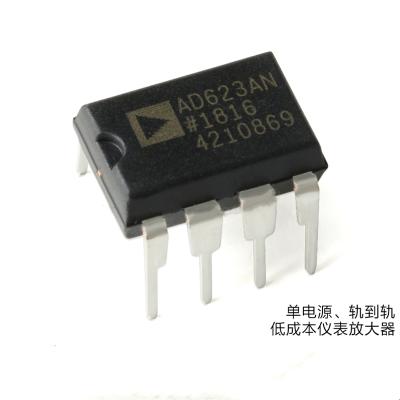 China AD623ANZ PDIP-8 Instrumentation Amplifiers Analog Devices 8 Bit for sale