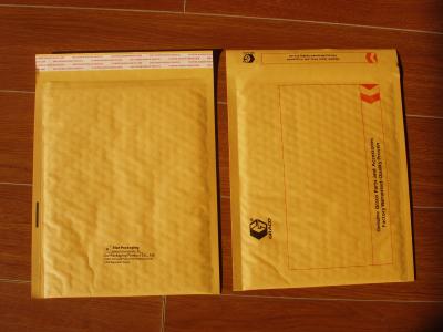 China Normal color yellow kraft bubble-lined cushion mailer for sale