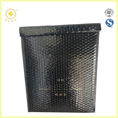 China Self-adhesive black metallic plastic padded bubble mailer wholesale book mailer for sale