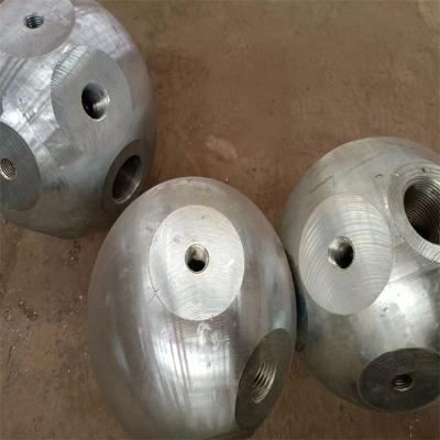 中国 S235JRは円錐形の頭部が付いているスペース フレームの部品の球50-150mmの屋根をカスタマイズした 販売のため