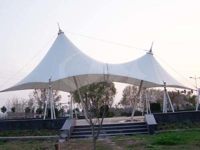 China Q355 Tension Fabric Architecture 120mm 50mm Roof Tensile Membrane Structure for sale