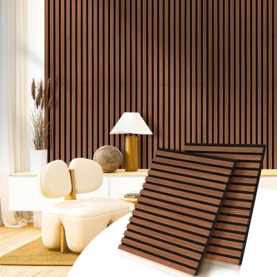 China CE Mark 3D MDF Acoustic Wall Panel with Excellent Sound-Absorbing Performance and Lightweight Eco-Friendly Design for sale