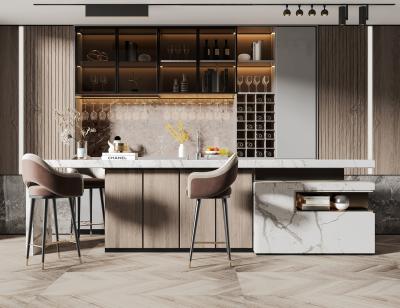 China Modern Kitchen Cabinet with Adjustable Shelves Soft Close Mechanism for sale