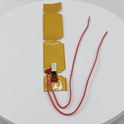 China 12V 10 Watt Electric Flexible Heating Pad High Speed Heating 0.1mm Thickness for sale
