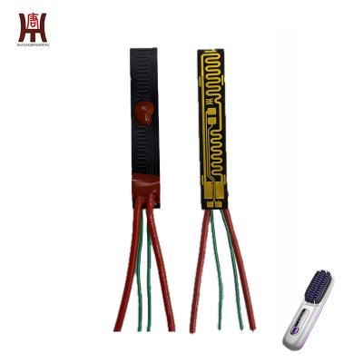 China Kapton Flexible Heater Hair Straightener Heating Element for sale