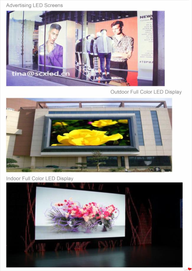 P6 LED display panel close-up view