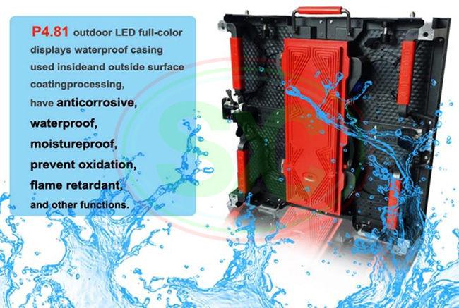P4.81 Led Video Panel Rental Outdoor Waterproof 3d Billboard 62500 Dots / M2