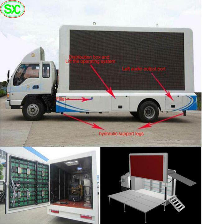 Advertising 3G Controller SMD P5 Mobile Truck LED Display High Resolution