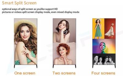 Cina P1.8 P2 P2.5 Pubblicità digitale poster a LED Display mirror Display Screen led display poster in vendita