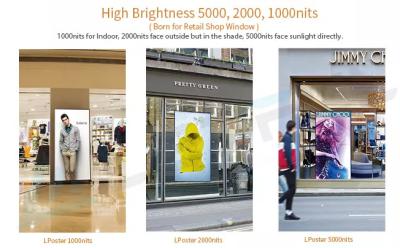 Cina P1.8 P2 P2.5 Pubblicità digitale poster a LED Display mirror Display Screen led display poster in vendita